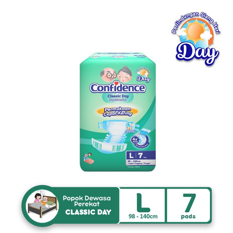 Jual Confidence Classic Day L7 /M8/XL6 Popok Dewasa & Lansia Perekat ...