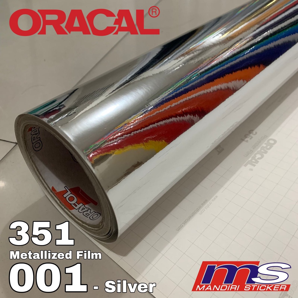 Jual ORACAL 351 - 001 Metalized Film Chrome Mirror Silver Sticker ...