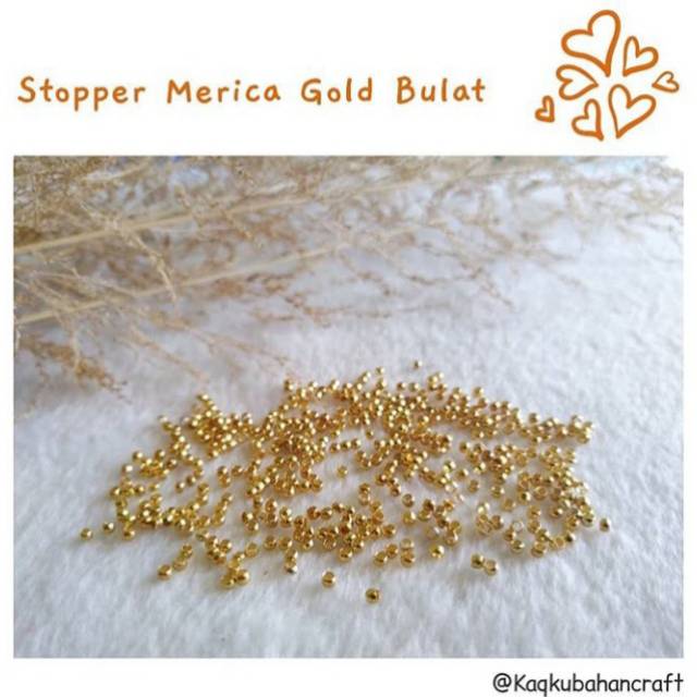 Jual STOPPER MERICA BULAT NIKEL & GOLD | Shopee Indonesia
