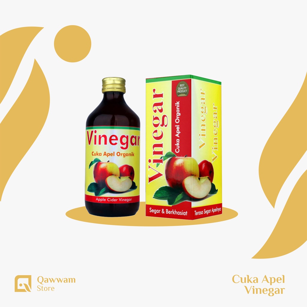 Jual VINEGAR Cuka Apel Organik Segar dan Berkhasiat Isi 330ml | Shopee ...