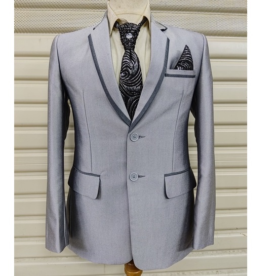 Jual jas silver jas wedding jas formal jas pria setelan jas jas ...