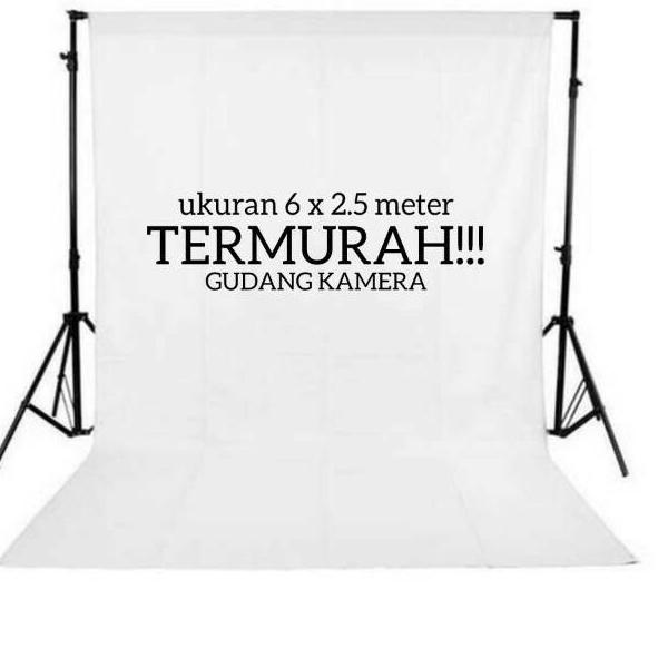 Jual Harga Bersahabat.. BACKGROUND LATAR FOTO STUDIO PUTIH 6 x 2.5 ...
