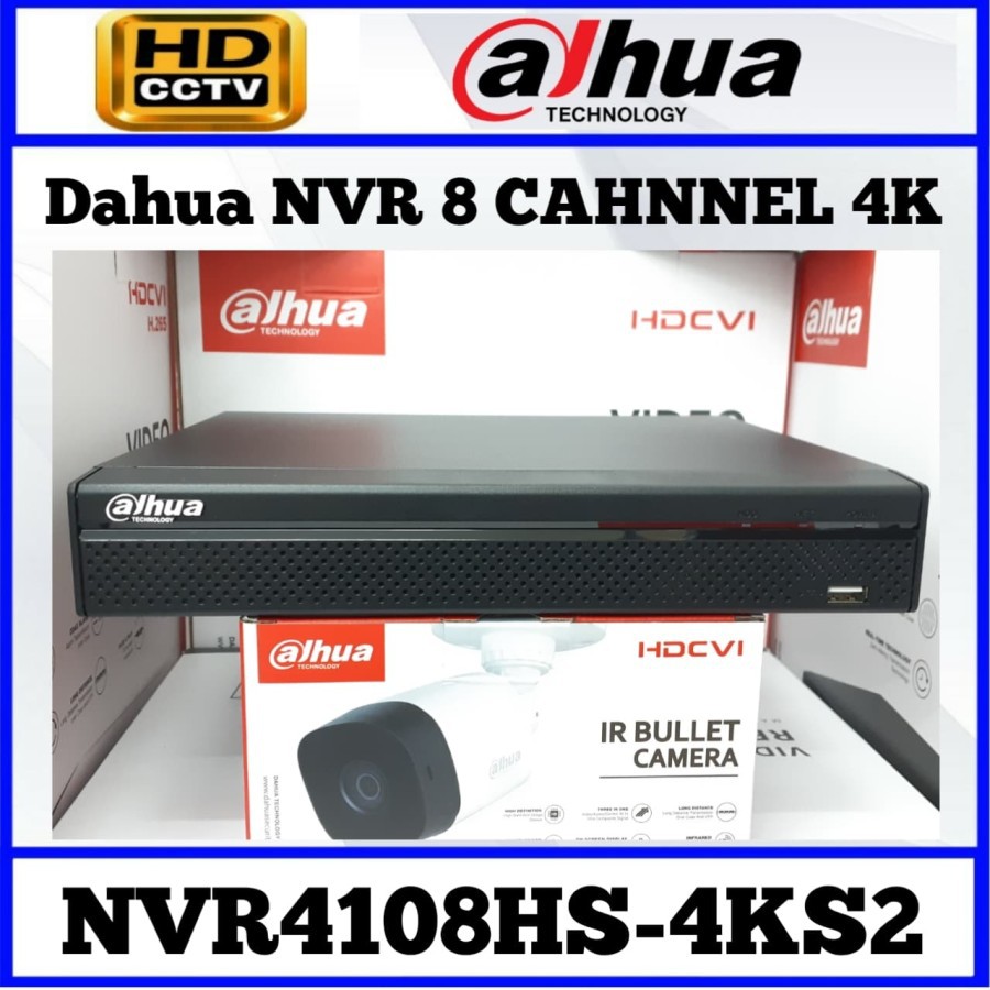 Jual NVR DAHUA 8 CHANNEL LITE SERIES DHI-NVR4108HS-4KS2 ORIGINNAL ...