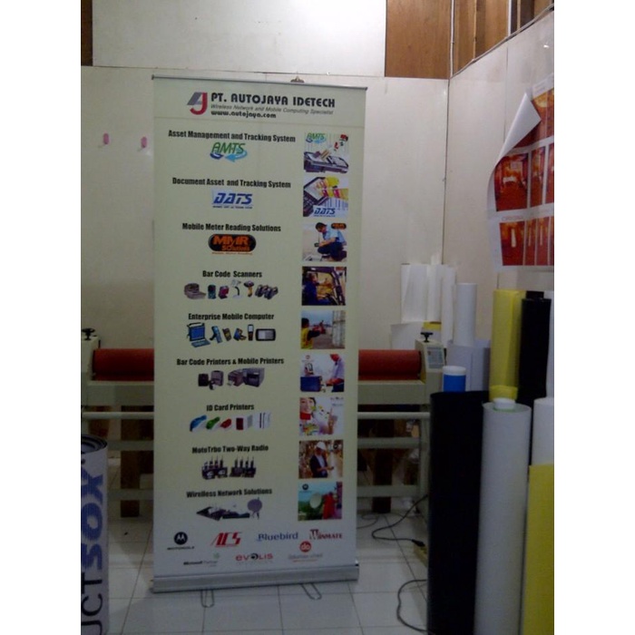 Jual Dzafina | Cetak Cover Roll Up Banner Ukuran 60 X 160 Bahan Albatros | Shopee Indonesia