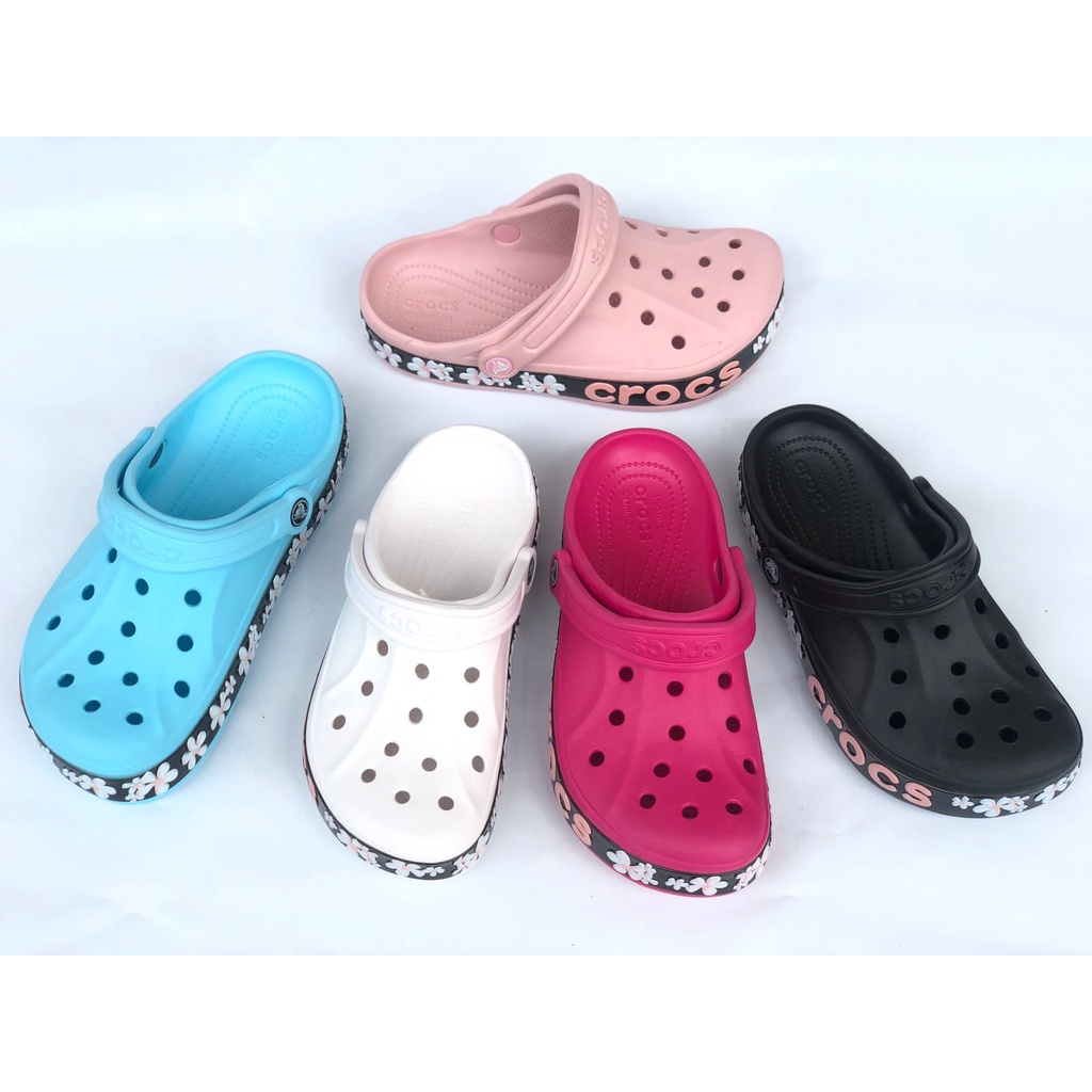 Jual Crocs Baya Flower Sandal Kasual Wanita | Shopee Indonesia