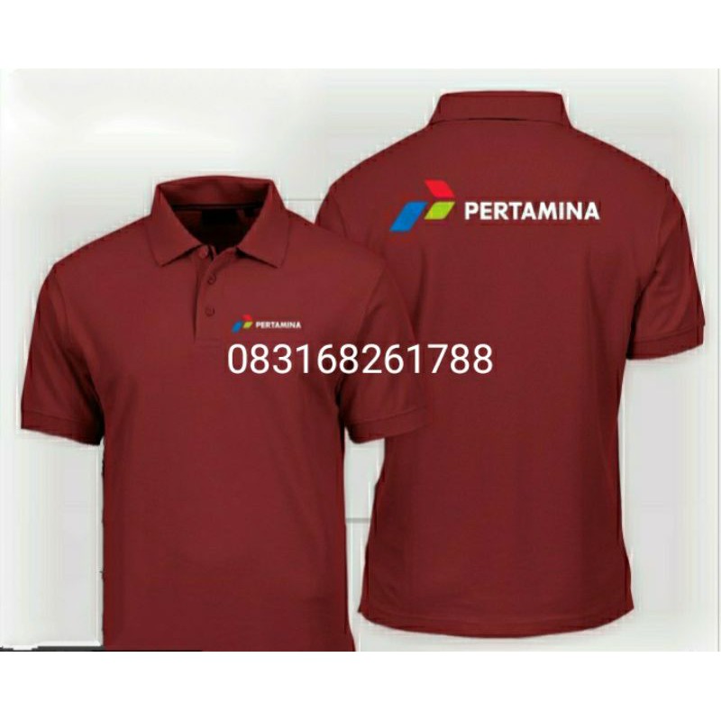 Jual Kaos Pertamina kaos polo katun Pertamina kaos kerah Pertamina baju ...