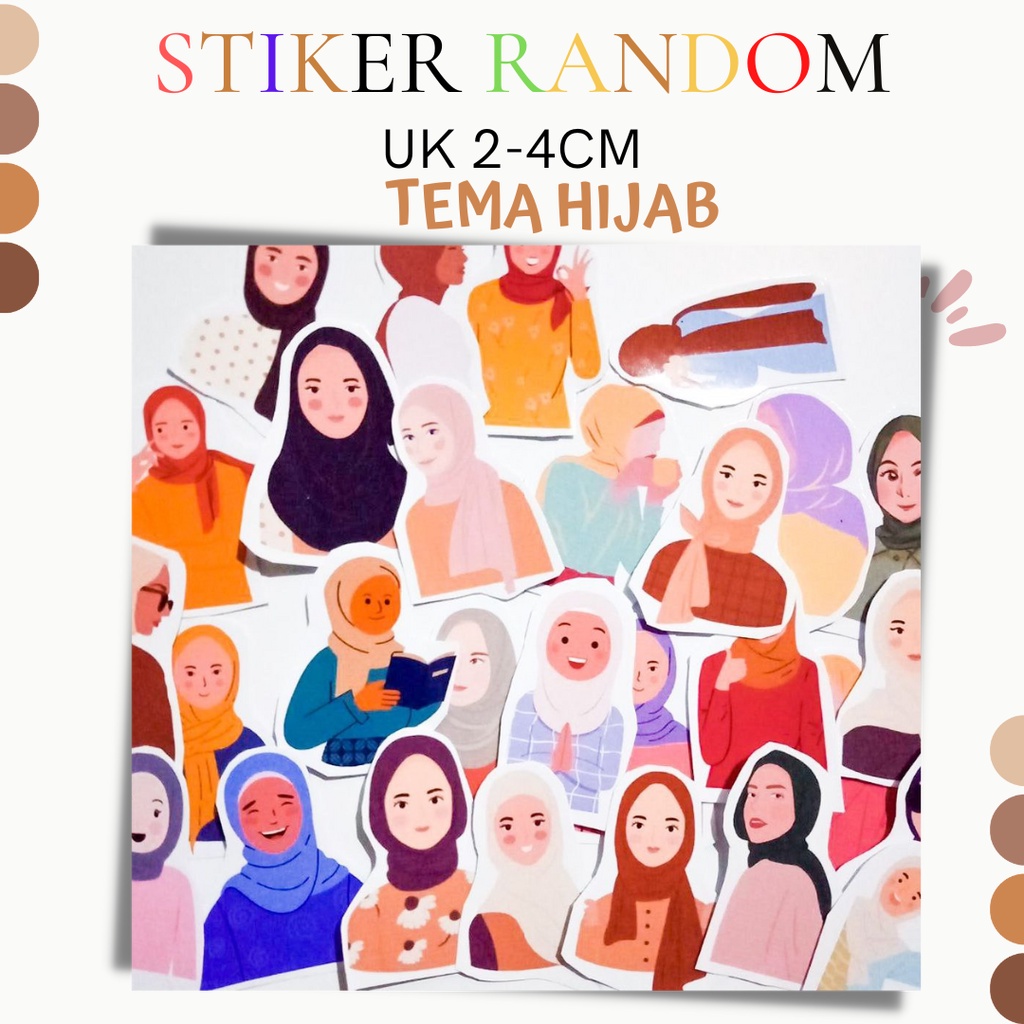 Jual TEMA OOTD HIJAB/MUSLIM/HIJABERS WANITA/FASHION GIRL STIKER RANDOM ...