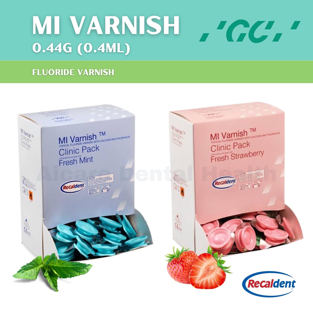 Jual GC MI Varnish 1 BOX - Topical Fluoride Varnish with Calcium and ...