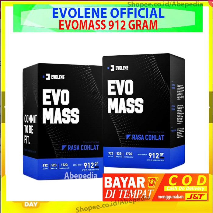 Jual EVO MASS GAINER 2 LBS 2LBS 912 GRAM GR 912GRAM EVOLENE EVOMASS | Shopee Indonesia