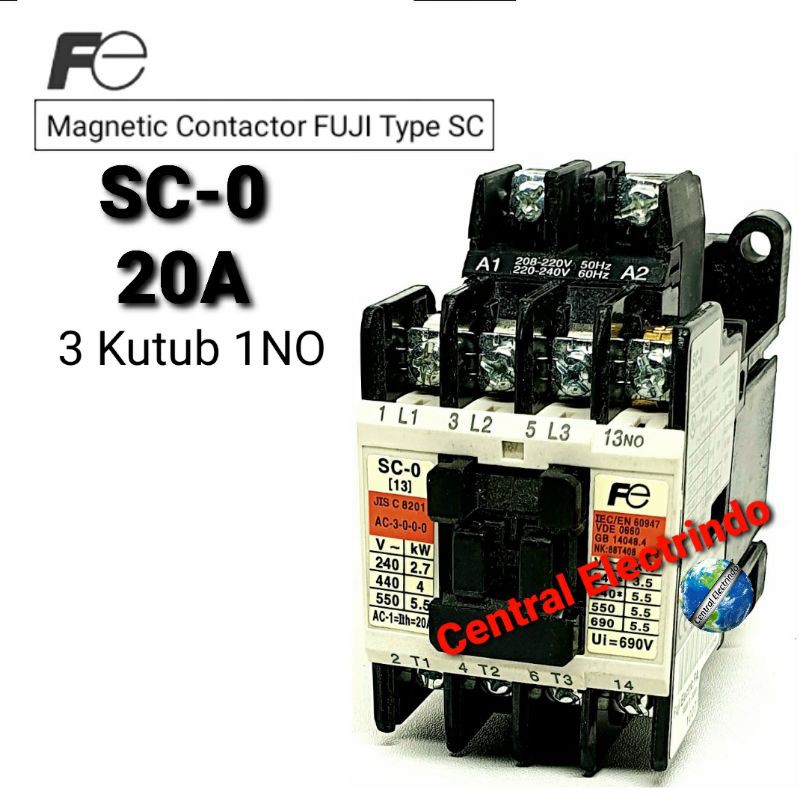 Jual Kontaktor Contactor SC-0 AC 220V. | Shopee Indonesia