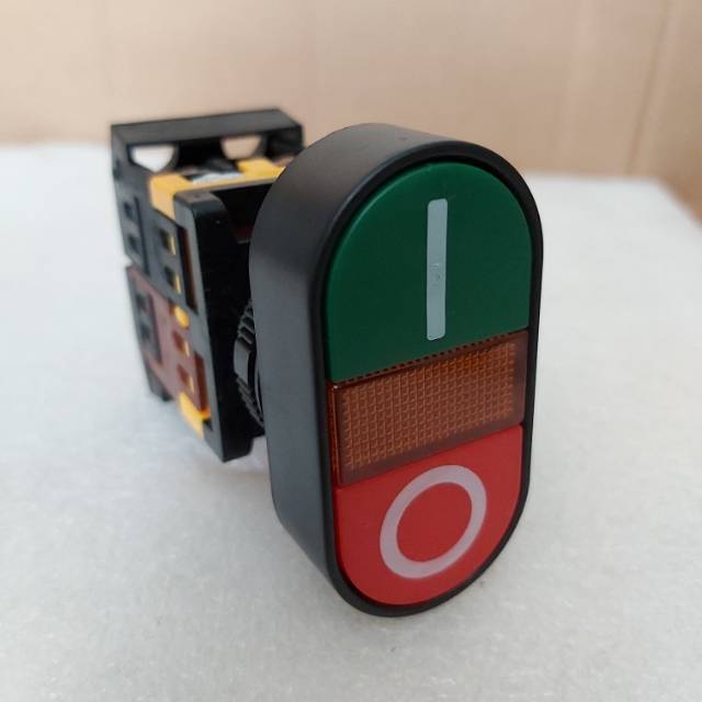 Jual Double Push Button 25mm / tombol panel / tombol on off | Shopee ...