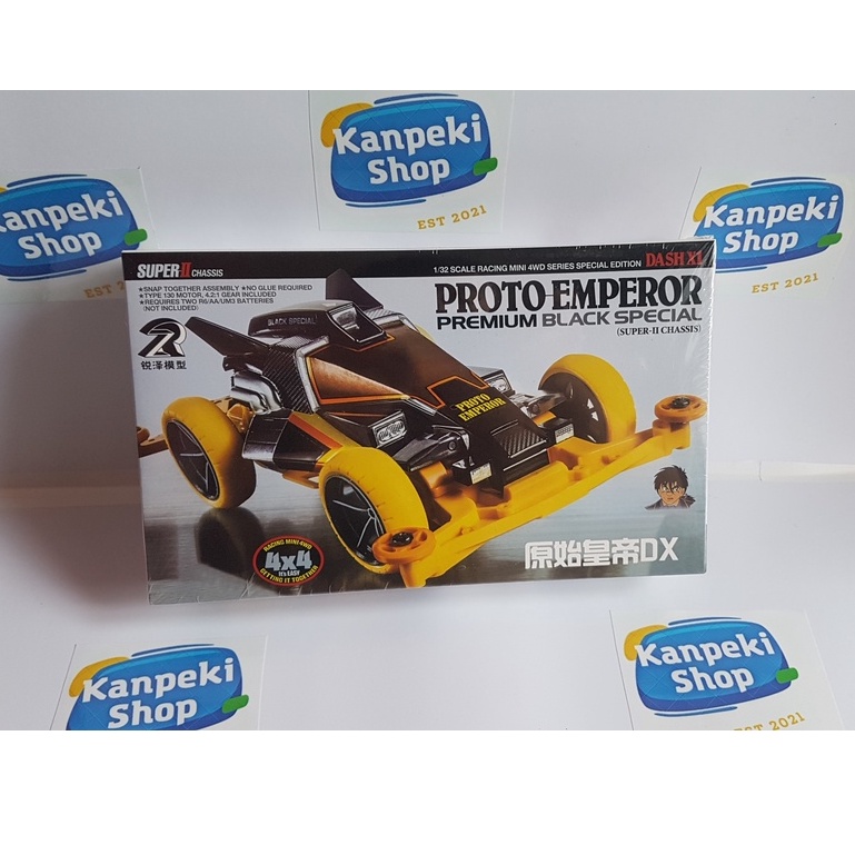 Jual Mini 4wd Merk Ruize Proto Emperor Premium Black Super 2 Chassis ...
