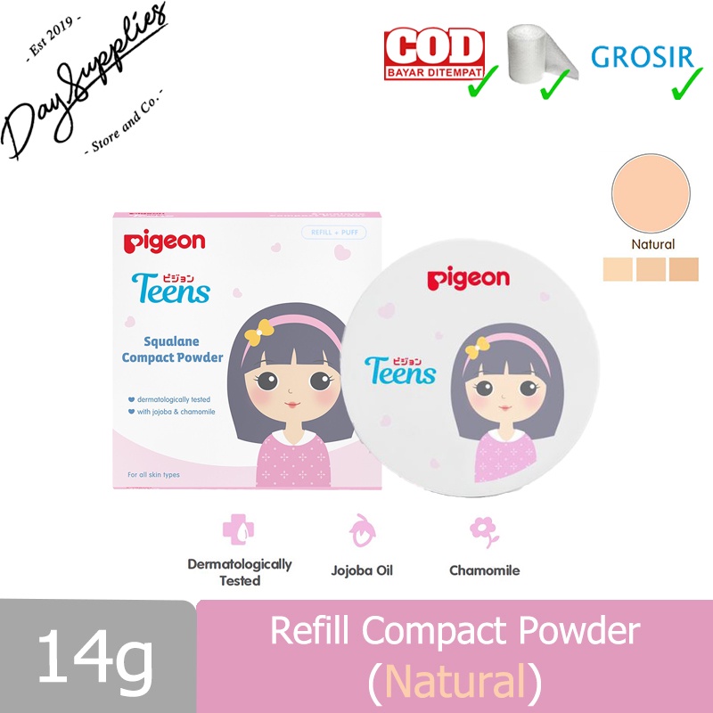 Jual Pigeon TEENS REFILL Compact Powder 14g (Natural) - Bedak muka ...
