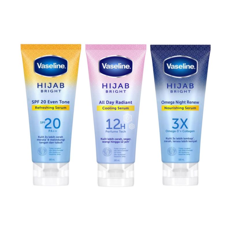 Jual Vaseline Hijab Bright SPF 20 Even Tone 180ml | Shopee Indonesia
