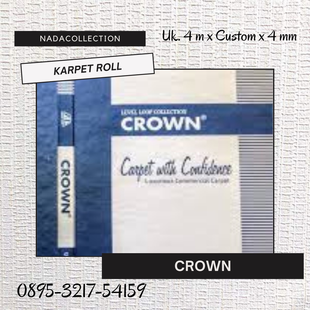 Jual Karpet Roll Kantor/Studio Crown Warna Polos Harga Permeter1 ...
