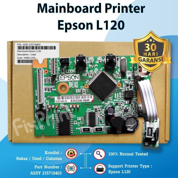 Jual Mainboard Printer Epson L120, Motherboard Epson L120 Board Epson ...