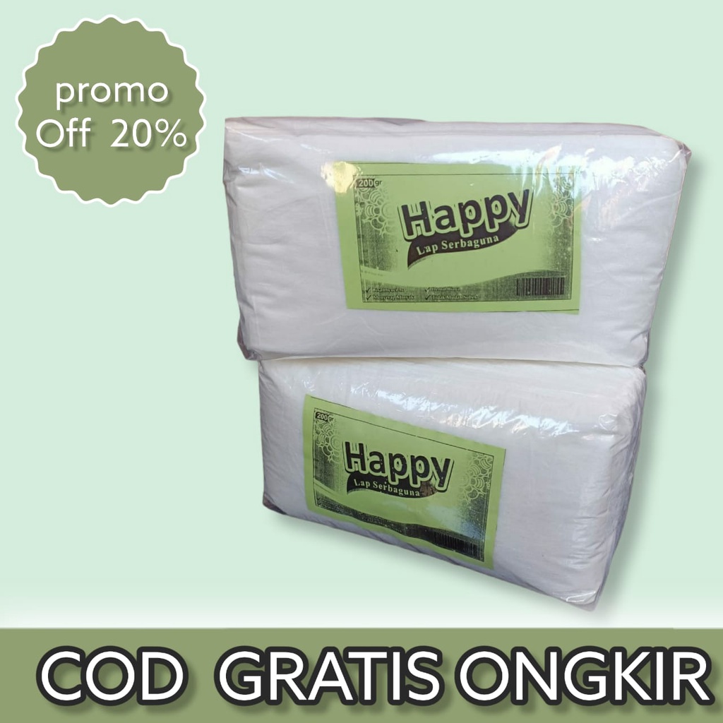 Jual TISU SERBAGUNA 200GRAM HAPPY / TISU HAPPY IJO 200GR | Shopee Indonesia