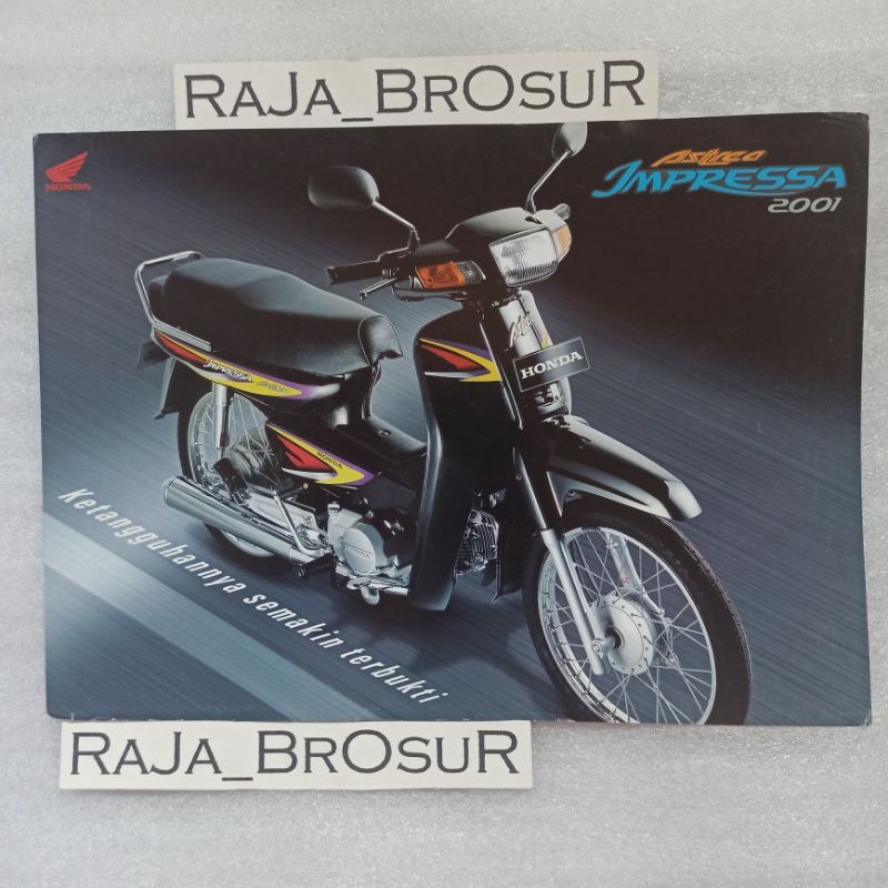 Jual Poster brosur katalog flyer jadul lawas Honda Astrea Impressa 2001 | Shopee Indonesia