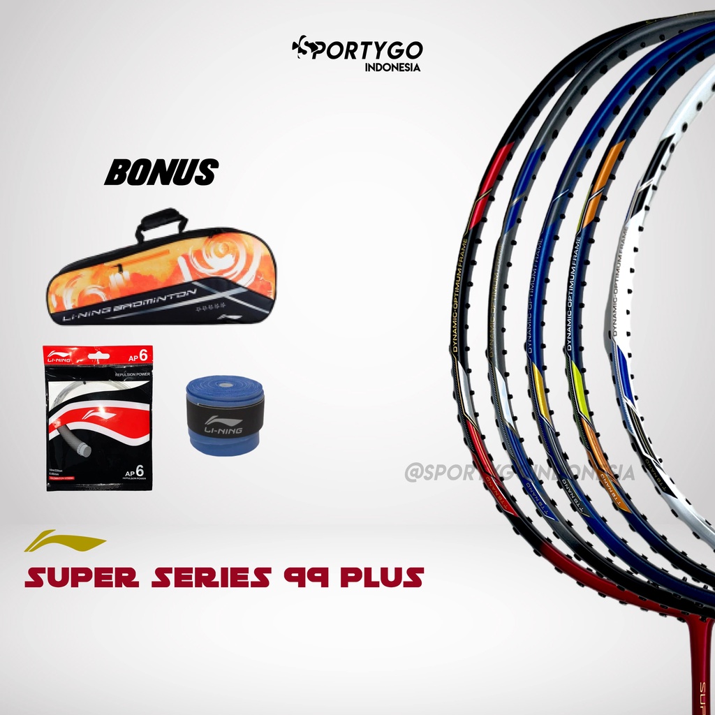 Jual Raket Badminton Lining Super Series SS 99 PLUS / Li-Ning SS99 / 99 ...