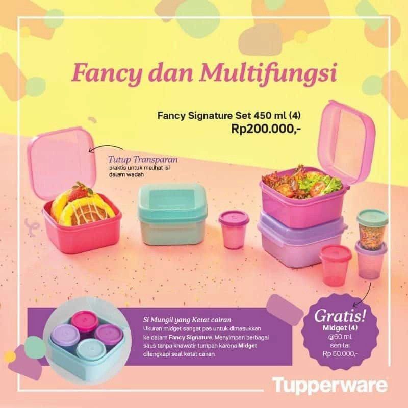 Jual Tupperware Fancy Signature set (4 pcs) | Shopee Indonesia