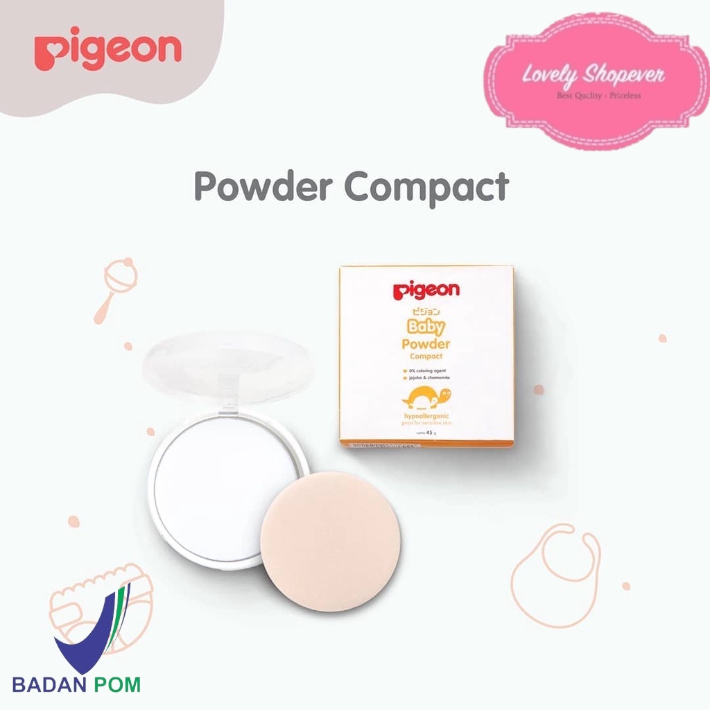 Jual PIGEON Bedak Padat Bayi - Baby Compact Powder Cake Chamomile White ...