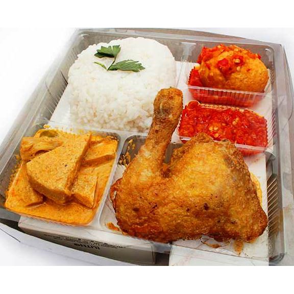 Jual Paket Nasi Box Ayam Goreng Sayur Nangka Halal | Shopee Indonesia