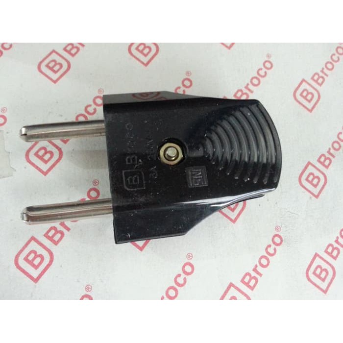 Jual Steker Broco Gepeng 344ln/ colokan broco/ jek listrik | Shopee ...