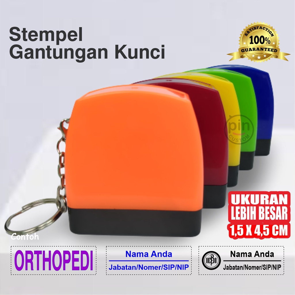 Jual [ LEBIH BESAR ] STEMPEL NAMA JABATAN NIP SIP HP DOKTER BIDAN PERAWAT RUANG POLI LOGO TOKO ...