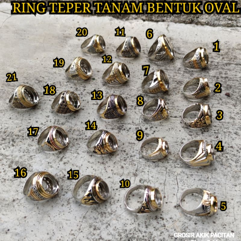 Jual RING TEPER TANAM BENTUK OVAL | Shopee Indonesia