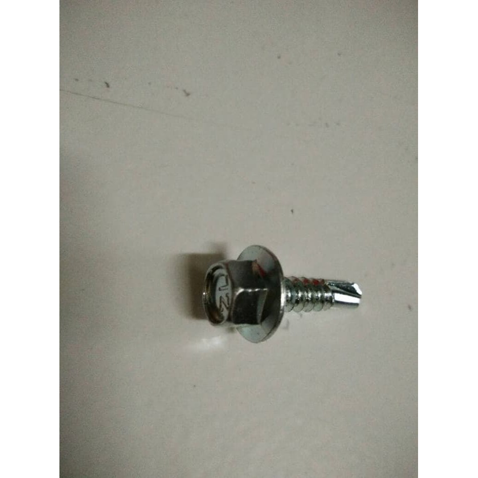 Jual BAUT ROOFING BAJA RINGAN PUTIH 2 CM / SKRUP SEKRUP SCREW | Shopee ...