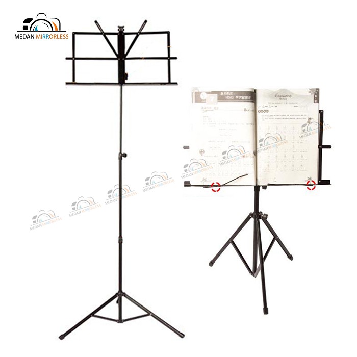 Jual Tripod Stand Lembaran / Buku / Kertas Partitur Sheet Musik Music ...