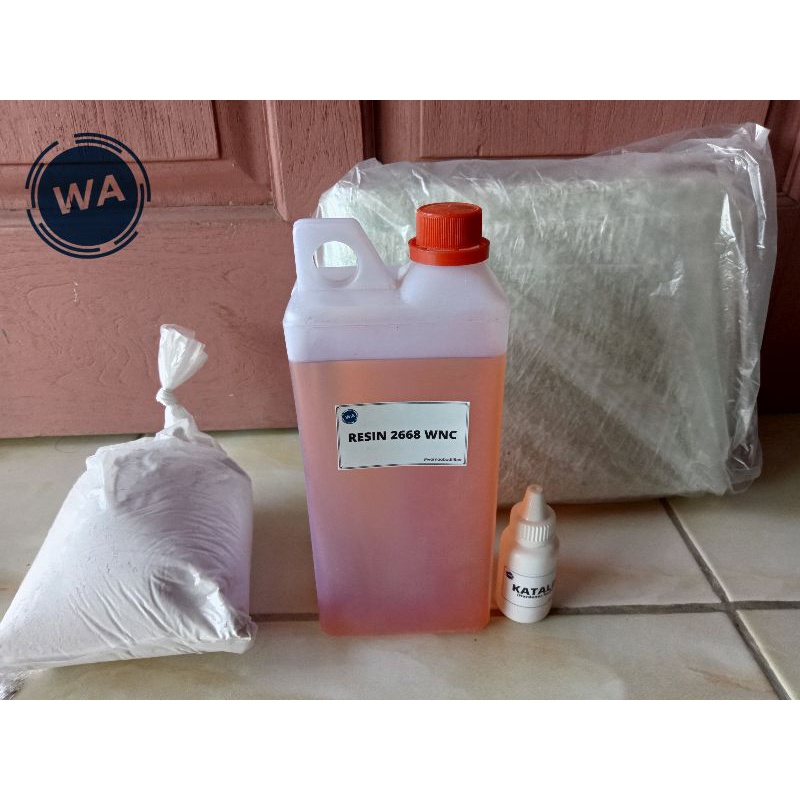 Jual PAKET RESIN (Resin 2668 , Talc 1kg, Matt 1kg ) | Shopee Indonesia