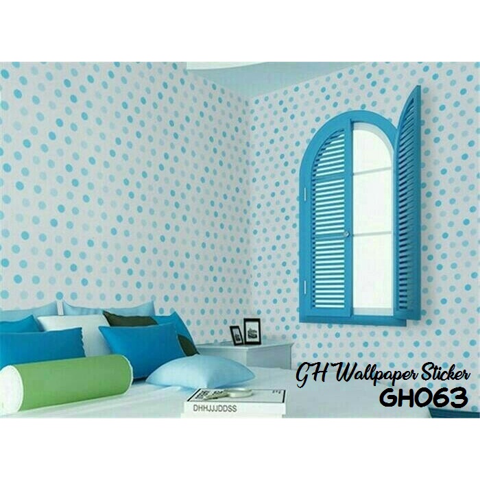 Jual Wallpaper Dinding GH Ukuran 45cm x 8m Motif Bulat-Bulat | Shopee ...
