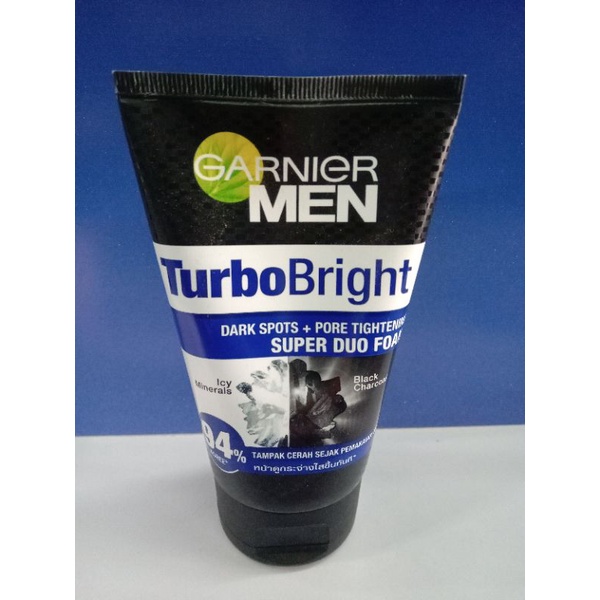 Jual Garnier MEN TurboBright DARK SPOTS Super duo Foam 50ml l 100ml ...