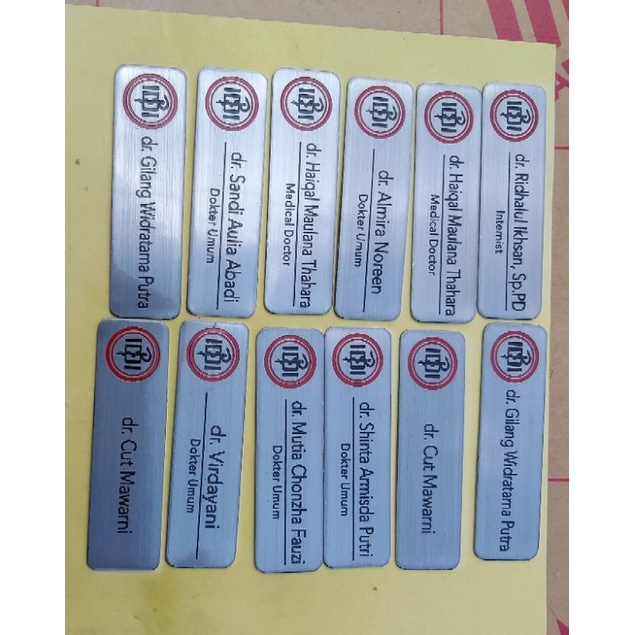 Jual Name Tag / Nama Dada Stainless | Shopee Indonesia