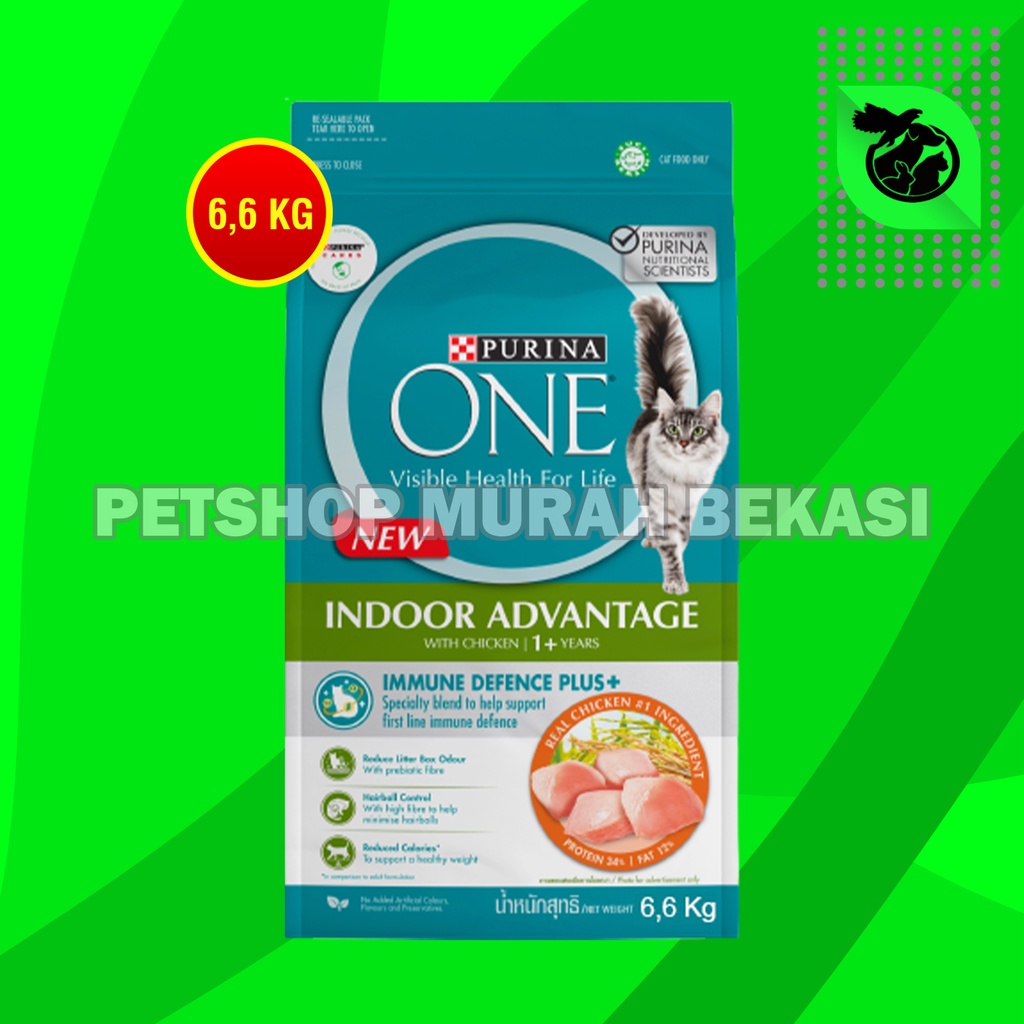 Jual Purina One Makanan Kucing Dewasa Rumahan Cat Food Indoor Chicken 6 ...
