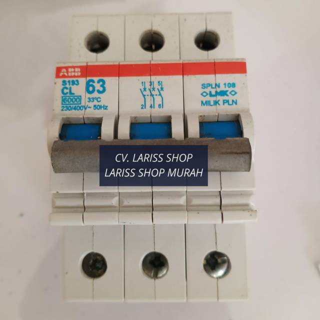 Jual Mcb ABB 3 Phase 63a - Mcb ABB 3 pas 63a Original | Shopee Indonesia