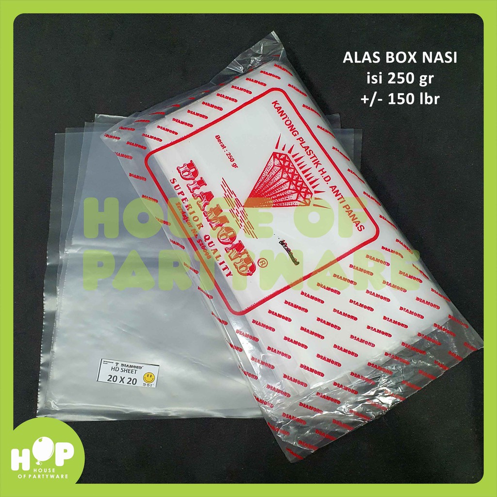 Jual Plastik Tatakan / Alas Makanan / Alas Nasi Box / Plastik Sheet ...