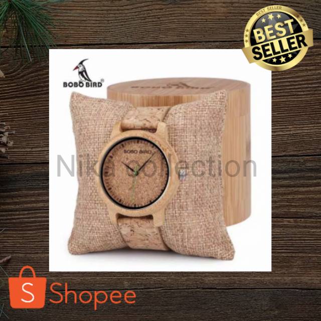 Jual Jam Tangan Wanita Kayu BOBO BIRD WM11M12 / Wood Watch BOBO BIRD ...