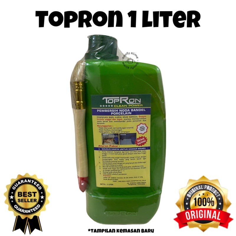 Jual Topron cairan pembersih kerak kamar mandi 1 liter - pembersih noda ...