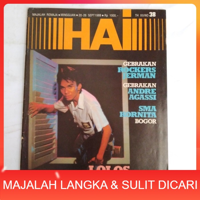 Jual Majalah HAI No.38 Sep 1988 LOLOS MEMBOLOS + POSTER PEMBALAP GP JADUL Langka | Shopee Indonesia