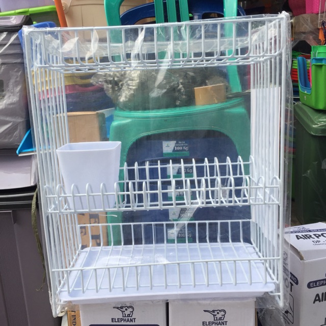 Jual Rak Piring Susun 3 + T.sendok + Tatakan bawah MODELLINE | Shopee ...