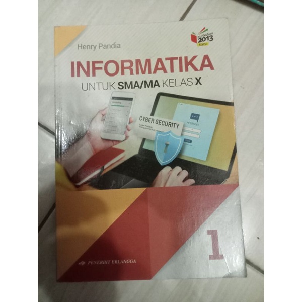 Jual buku informatika untuk SMA kelas 10 penerbit Erlangga kurikulum 2013 edisi revisi pengarang ...