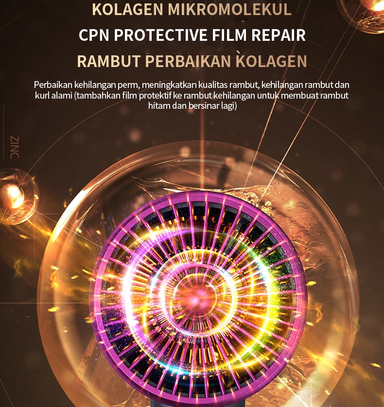 Jual Abeni Hair Dryer ion negatif Pengering Rambut 850W Kecepatan ...