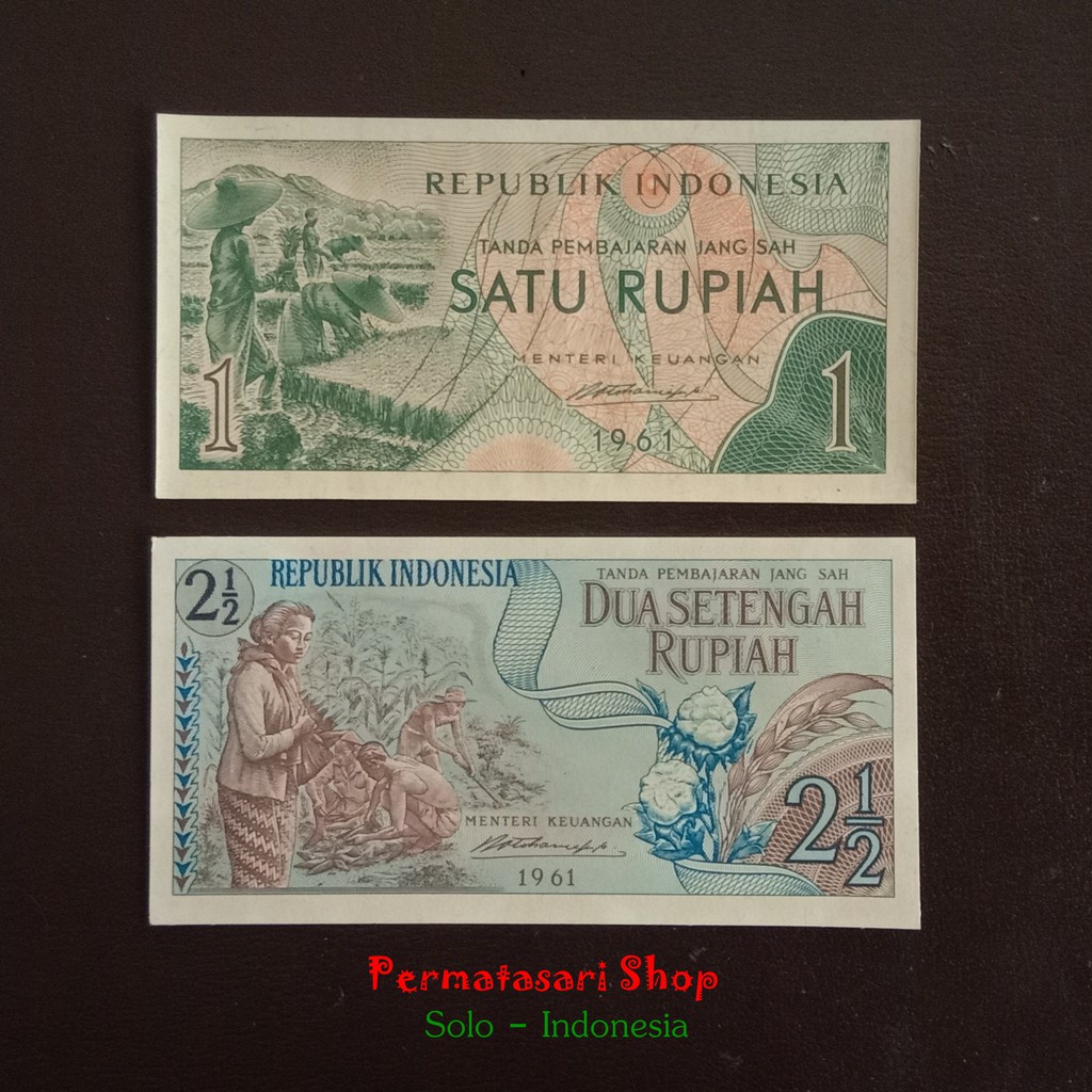 Jual Uang Kuno 1 dan 2 1/2 Rupiah Sandang pangan | Shopee Indonesia