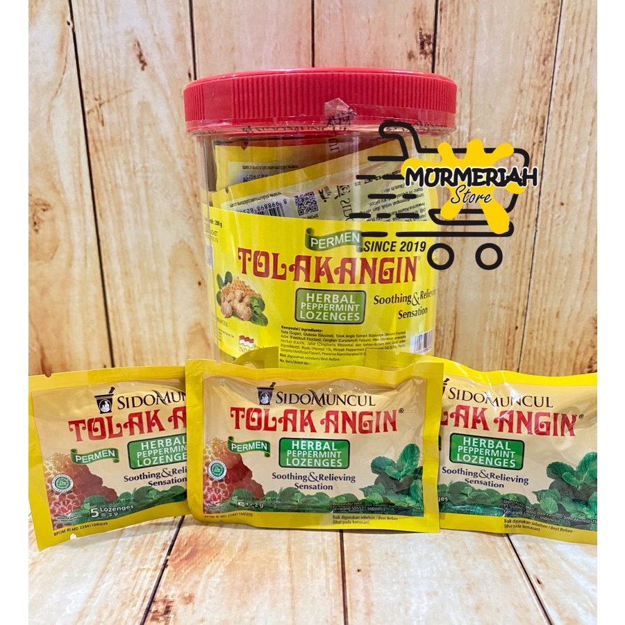 Jual Tolak Angin Permen Persachet 5 butir Herbal Lozenges - Sido Muncul ...
