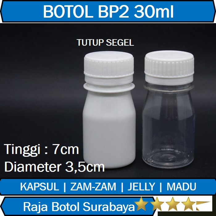 Jual Botol 30ml Obat Kapsul Zam-zam Madu BP2 Botol BP 2 | Shopee Indonesia