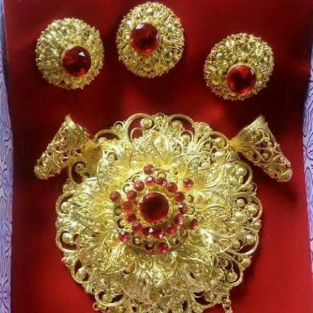 Jual 1 set Bross Alpaka lapis emas | Shopee Indonesia