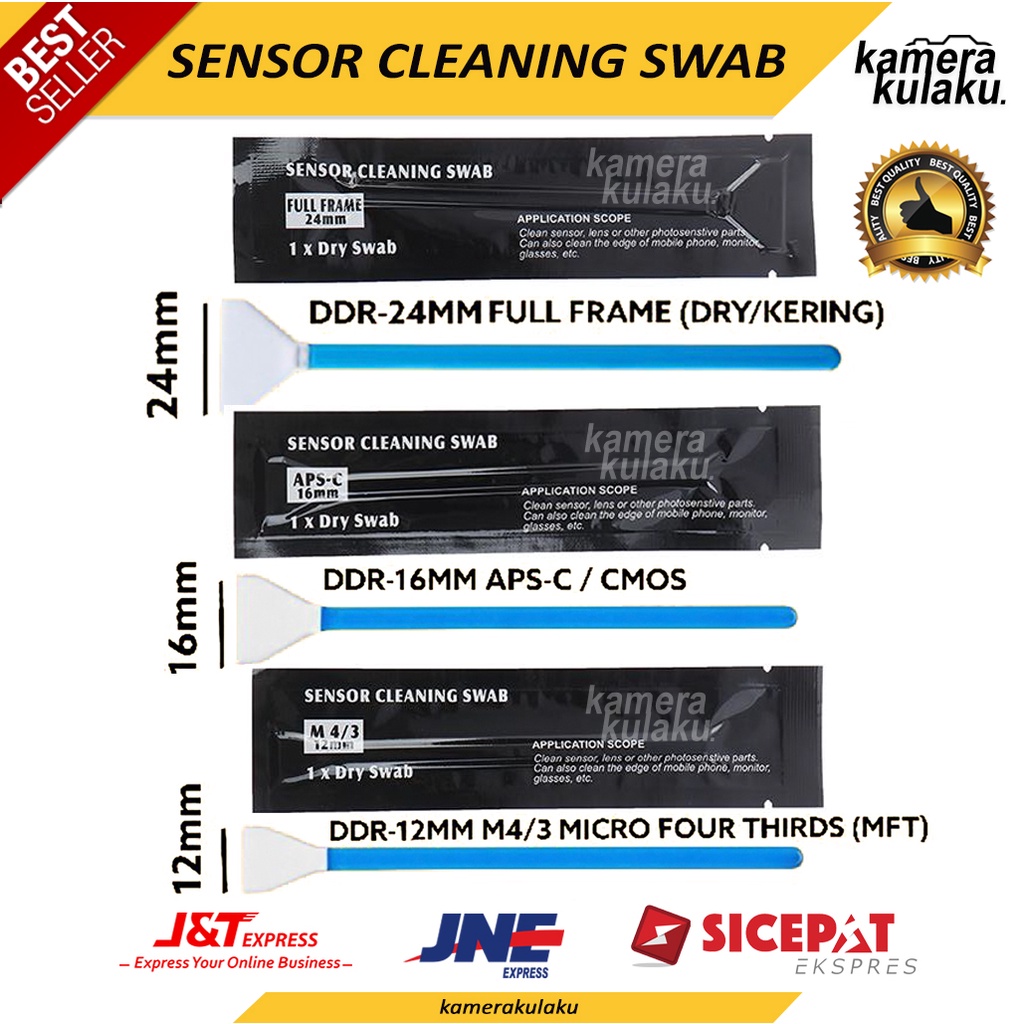 Jual Cleaning Swab Pembersih Sensor Camera 24mm Full Frame 16mm APSC ...