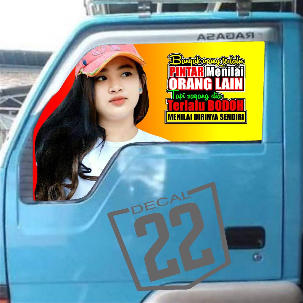 Jual STIKER ONE WAY TRUK RAGASA STIKER KACA VARIASI TRUK RAGASA KODE 06 ...